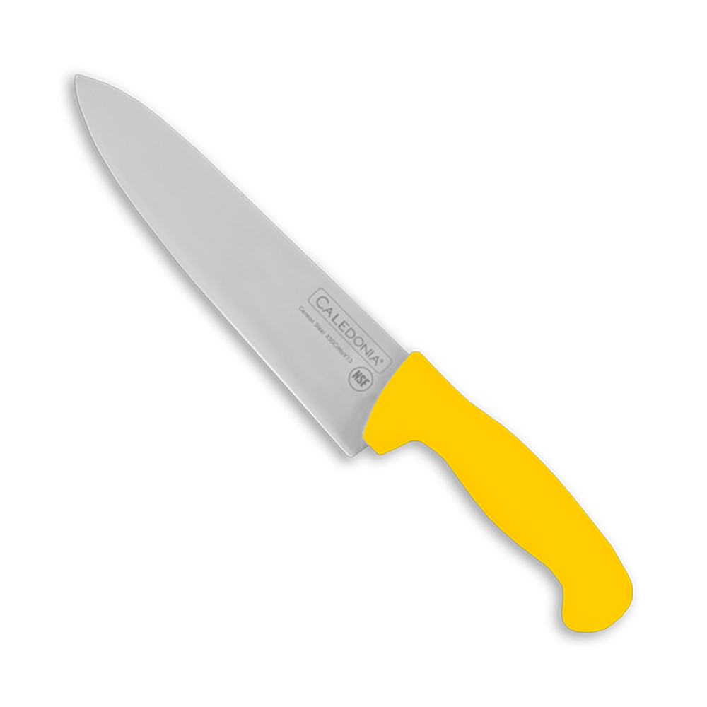 Cuchillo Chef 8" filo profesional. Mango ergonómico. Color amarillo (12 ...
