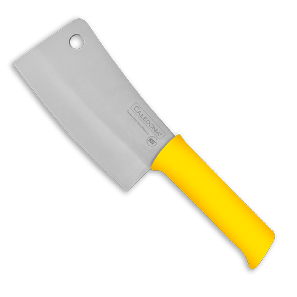 Hachuela 8" filo profesional. Mango ergonómico. Color amarillo (6 pzas)