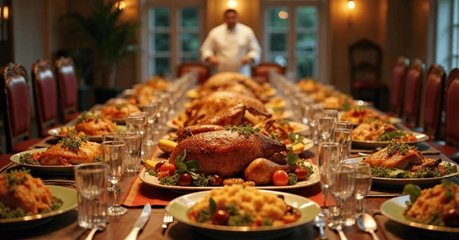 Equipos de Cocina para un Banquete de Acción de Gracias